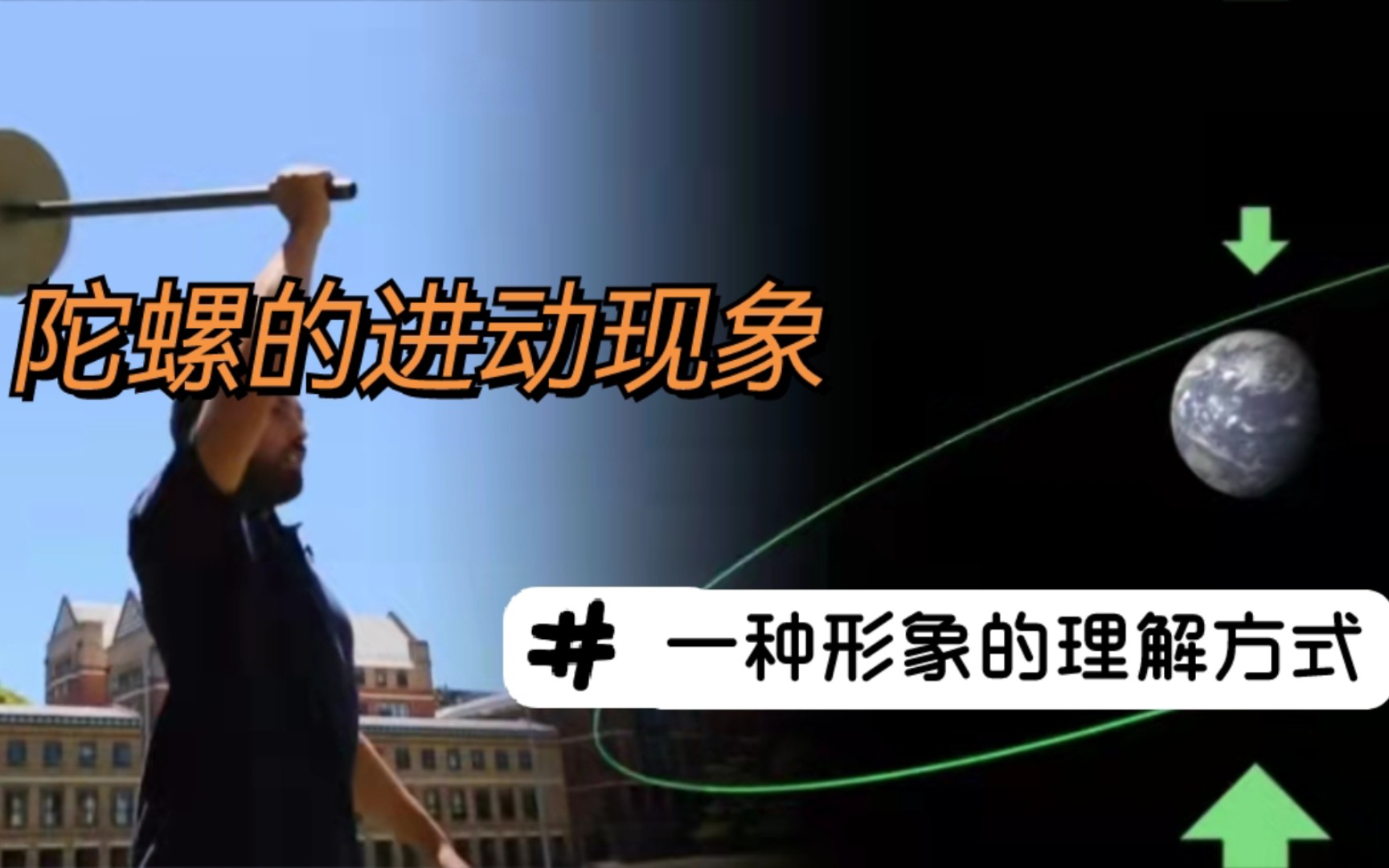 没有复杂的概念和公式,用最简单的方式理解陀螺的进动现象