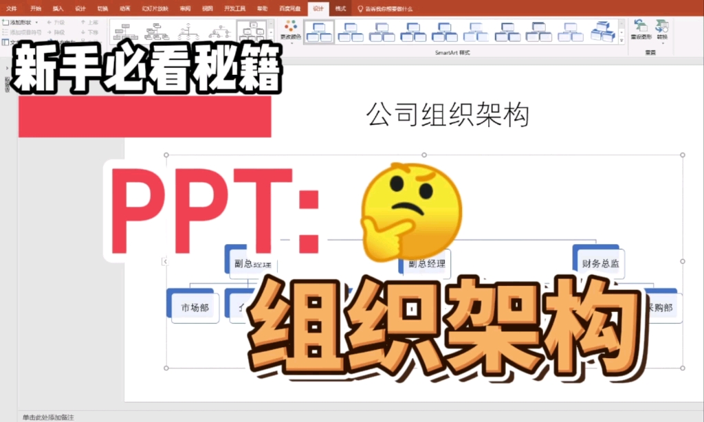 PPT:10秒搞定公司的组织架构,再也不怕领导给安排的工作了