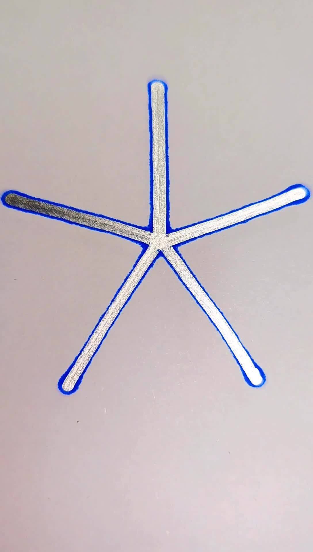 这样画五角星秒会!育儿