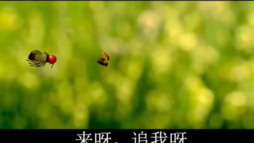 搞笑卡通短视频:王牌飞行员聪明小瓢虫中的战斗机