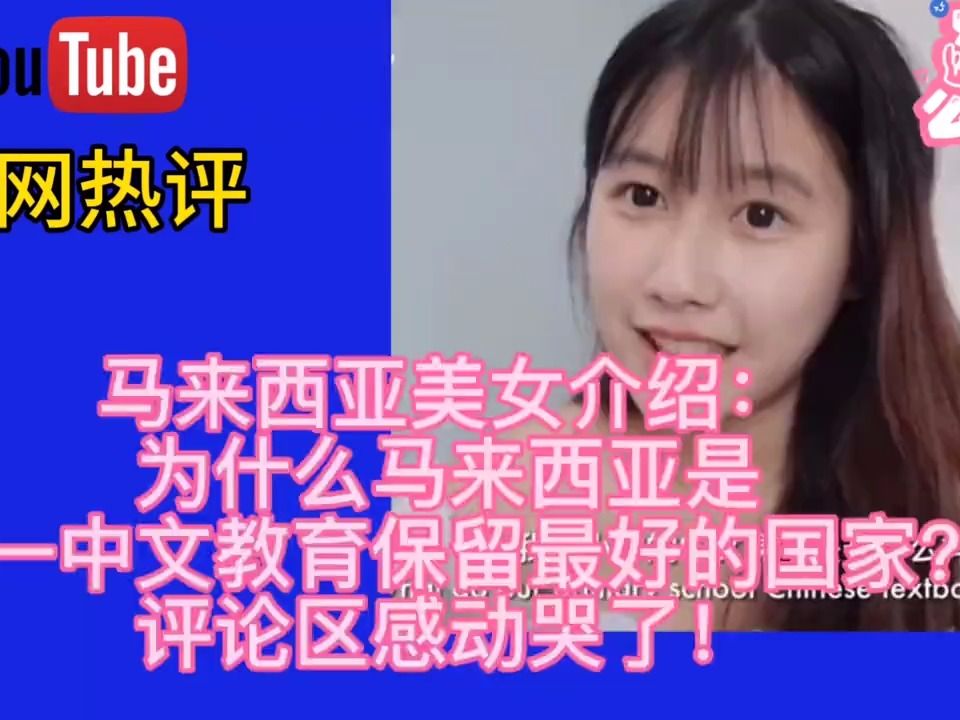 马来西亚美女介绍:马来西亚华人是如何保留中文教育的,评论区感动哭了!