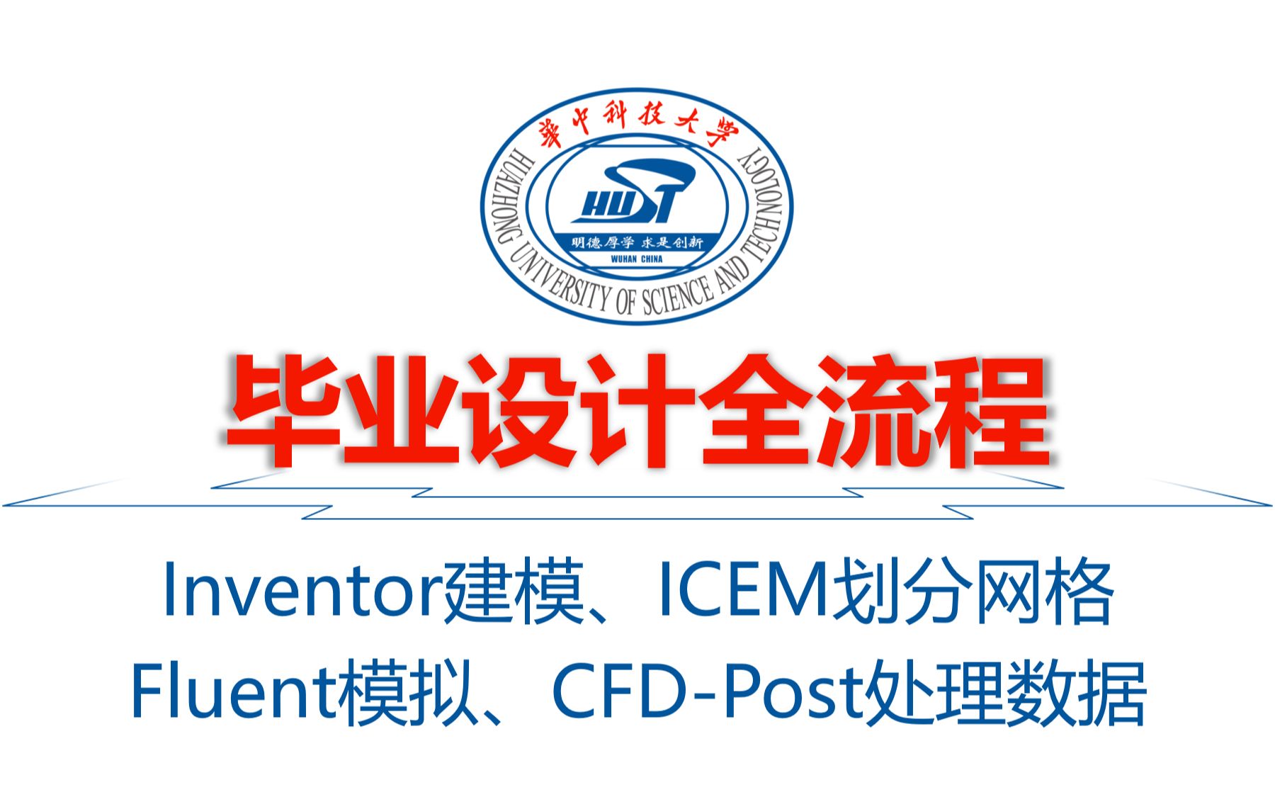 毕业设计全流程——Inventor建模、ICEM划分网格、Fluent模拟、CFD-...