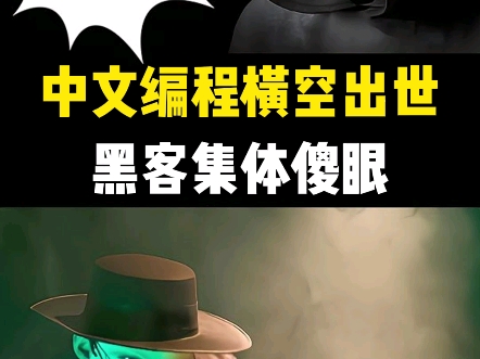 中文编程横空出世黑客集体傻眼!#中文编程 #黑客 #编程 #计算机