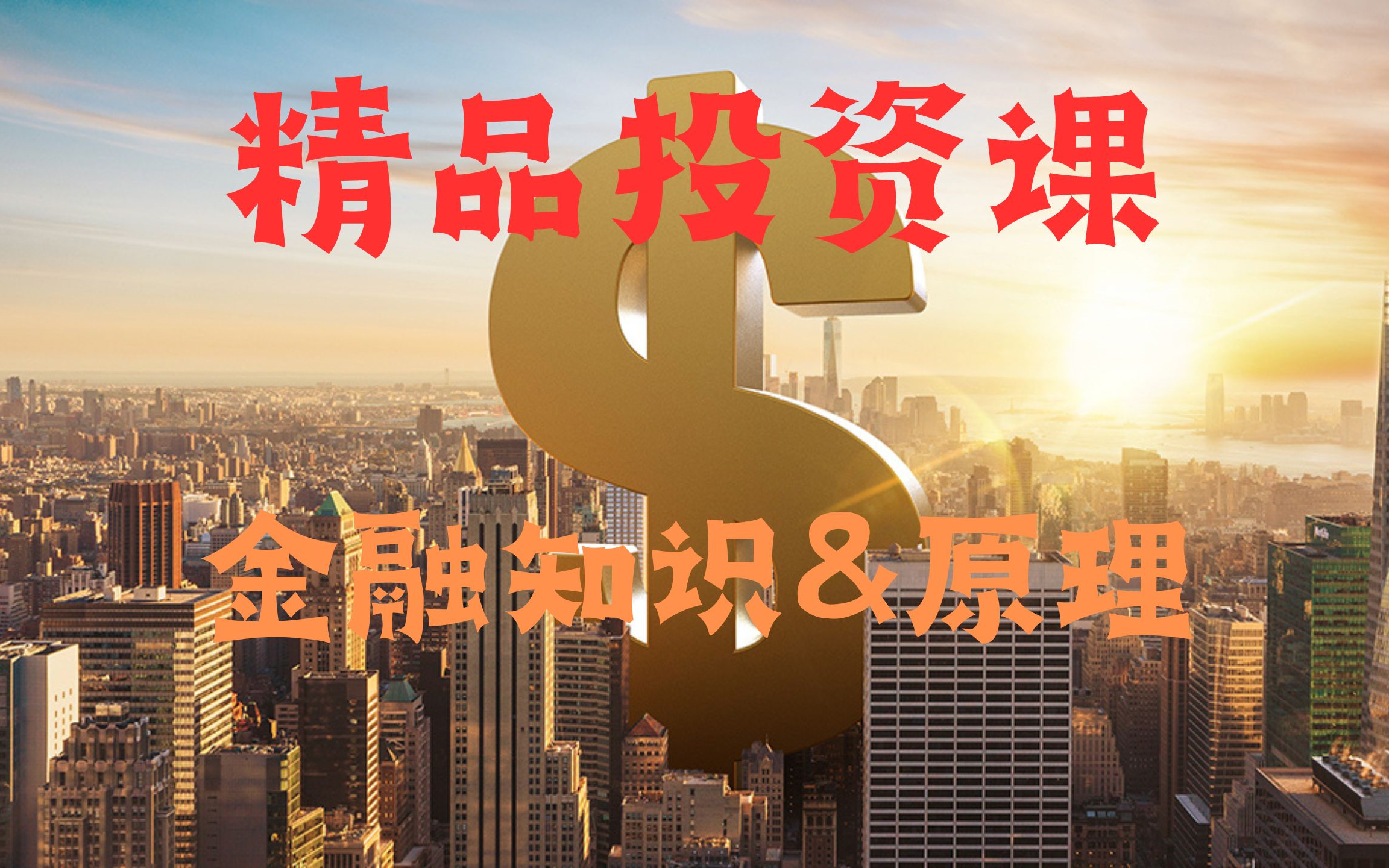 【精品金融课】一步步学金融,小白必看!金融知识、金融原理,非常通俗...