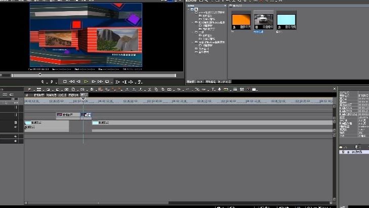 EDIUS模板图片素材替换视频素材的方法