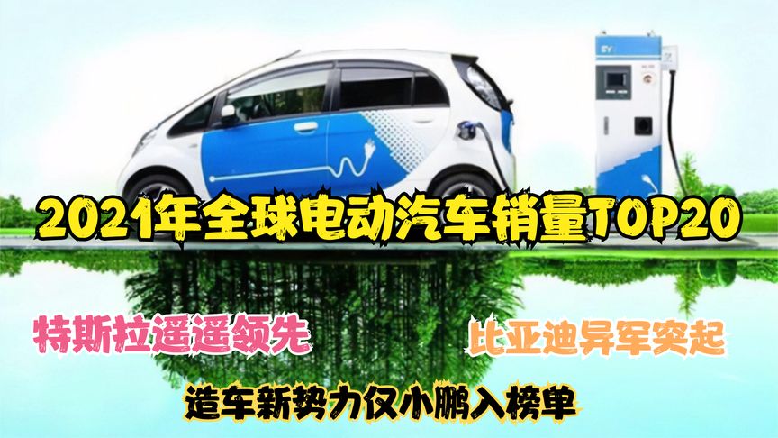 2021全球电动汽车销量排名TOP20 特斯拉独领风骚 比亚迪异军突起