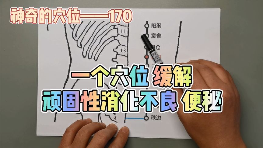 神奇的穴位——肓门穴,可以缓解消化不良,对顽固性便秘有效。