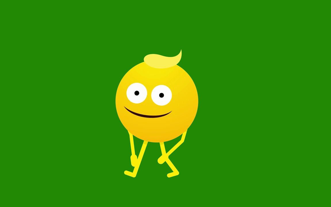 k2565 4K画质10多款卡通社交媒体表情包动画特效绿幕绿屏抠像后期...