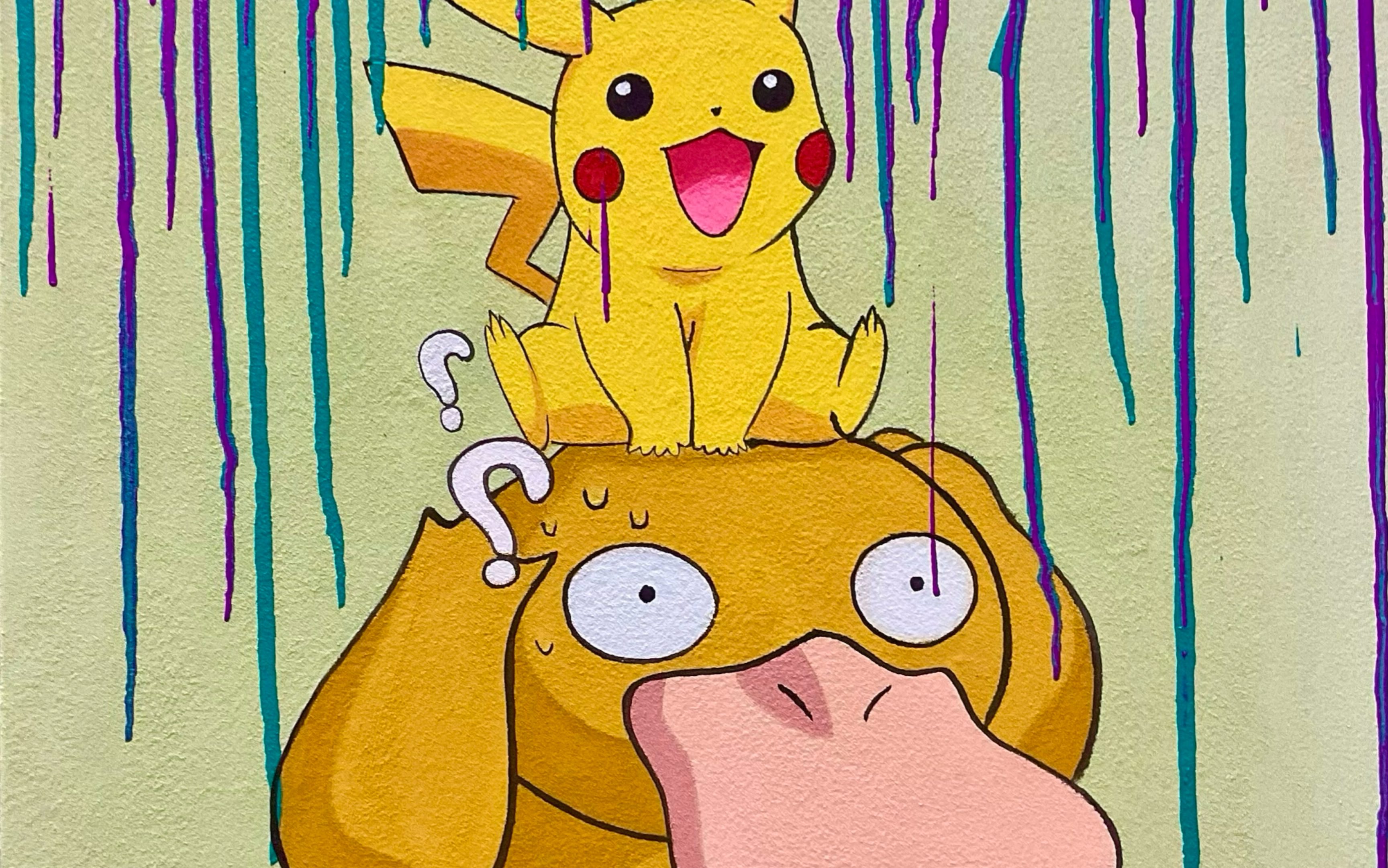 谁还没个皮卡丘,可达鸭。