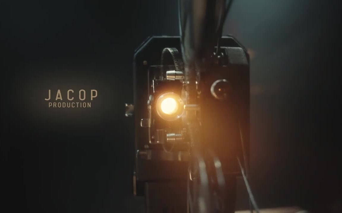AE模板-电影放映机胶片效果的历史纪录片模板胶片放映旧档案切换...