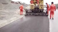 沈阳五洲公路 稀浆封层 摊铺效果