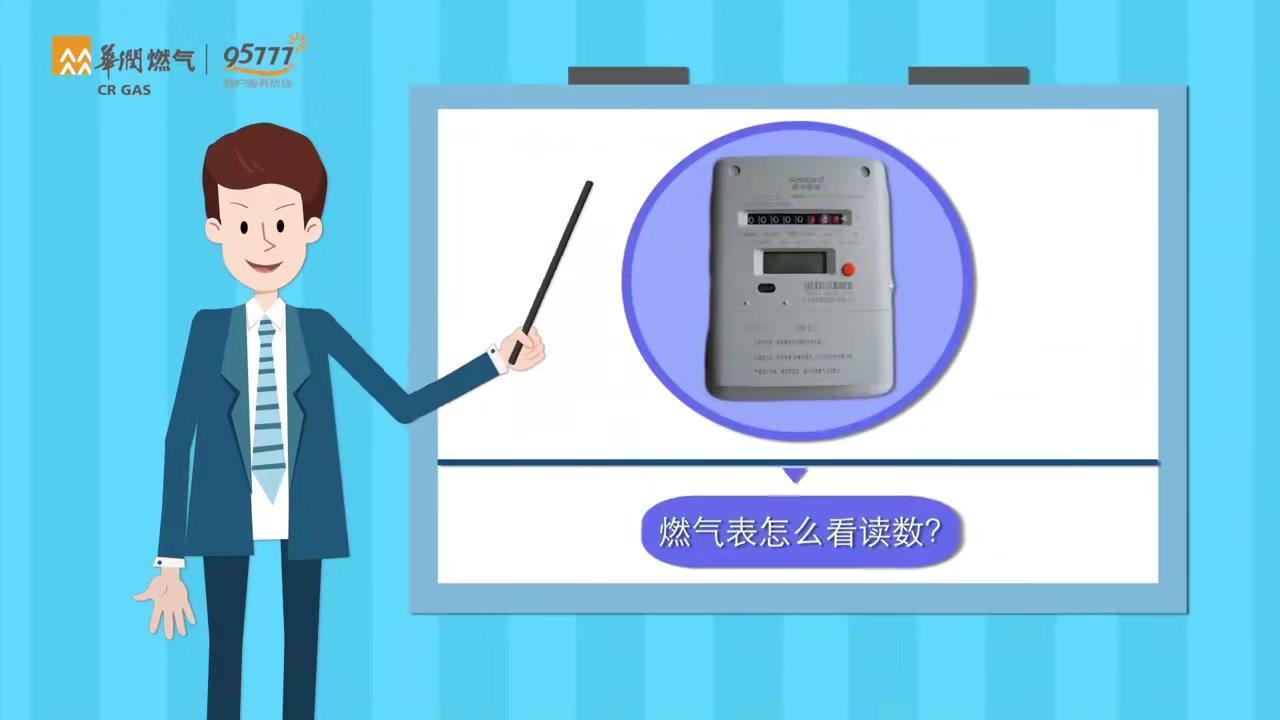 华润燃气知识宣教:燃气表如何看读数?