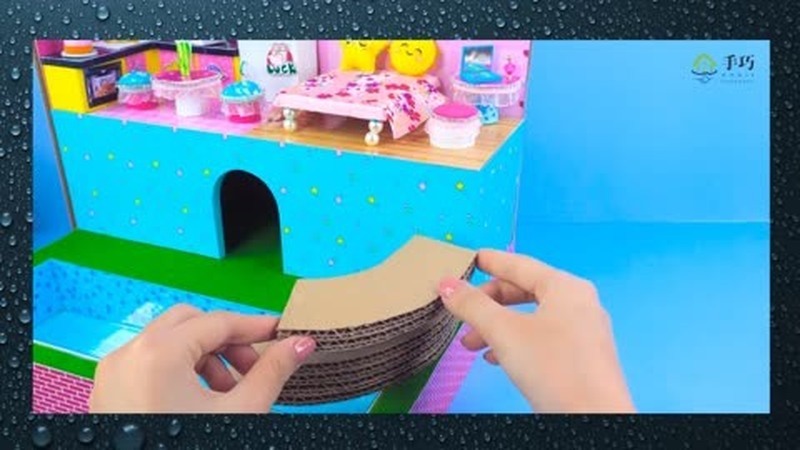 城堡来了!制作2楼2滑滑梯的城堡!!