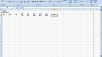 excel2007-3 简单表格制作-横向