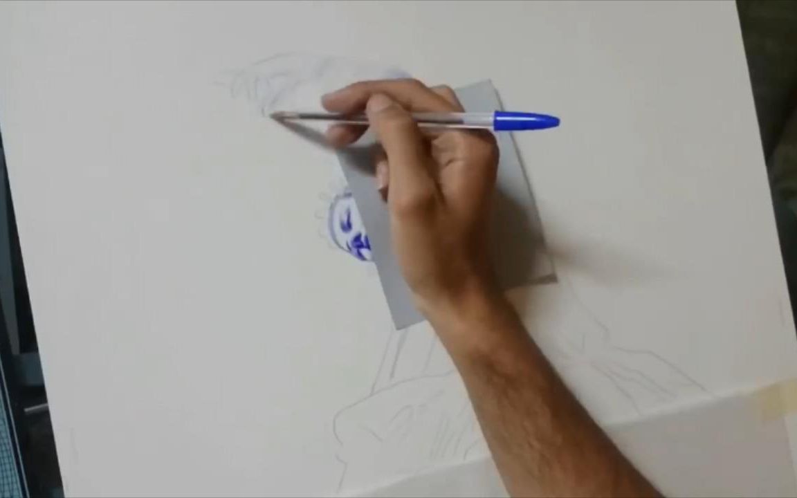 【手绘】画完后肝疼不已的圆珠笔画!你的肝还好吗?