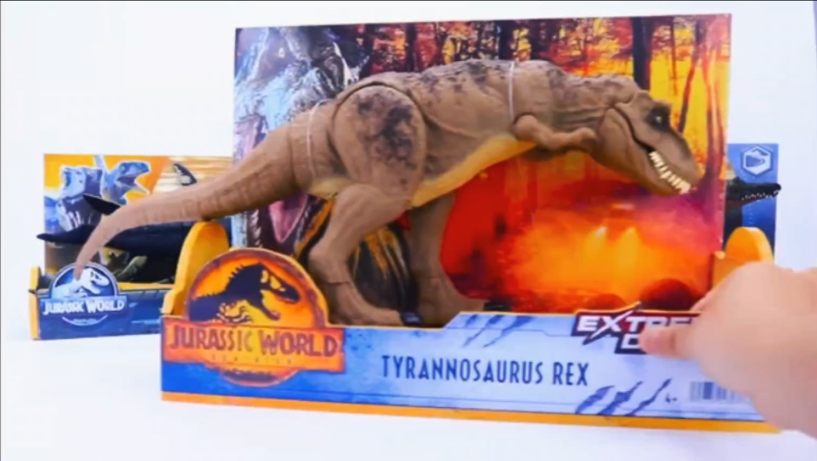 美泰侏罗纪2024年史诗进化超级无敌伸缩霸王龙,无尽撕咬系列混沌...