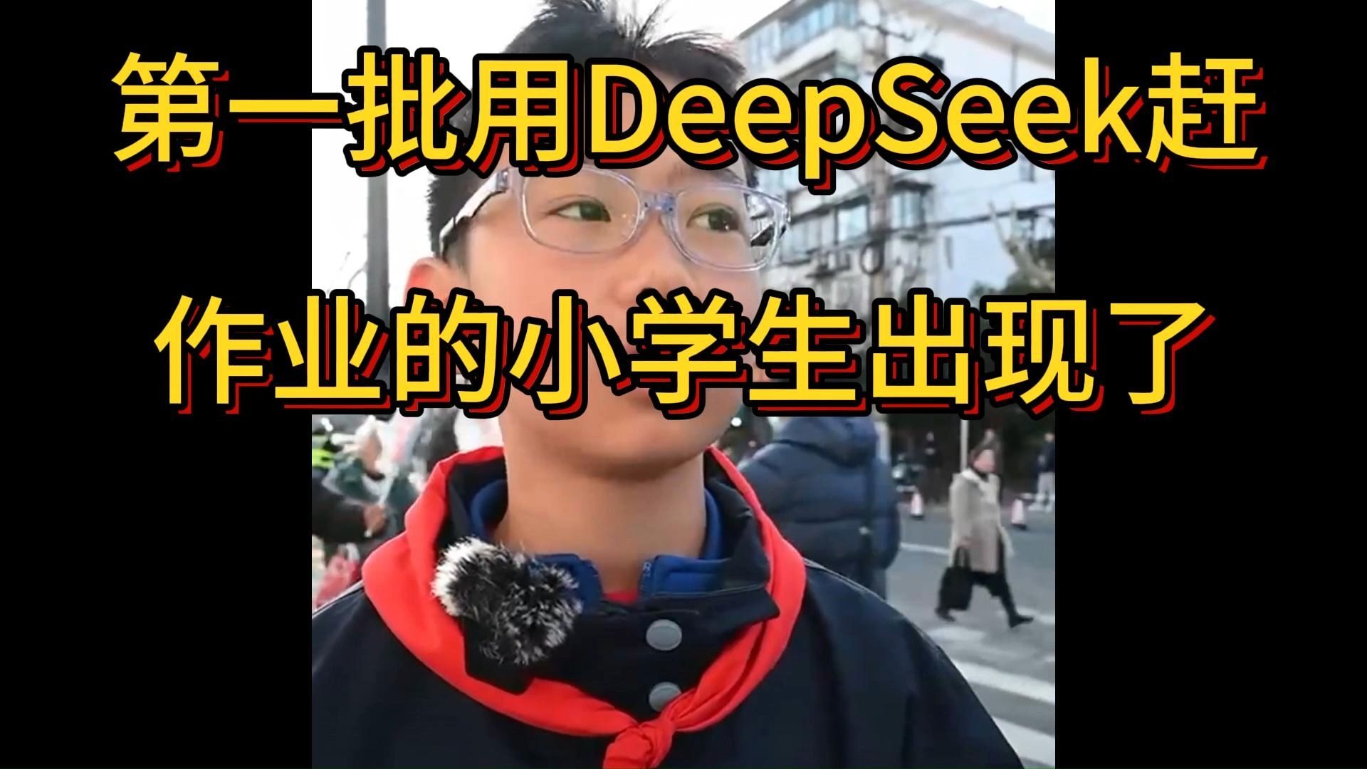 第一批用DeepSeek赶作业的小学生出现了,DeepSeek成为赶作业神器