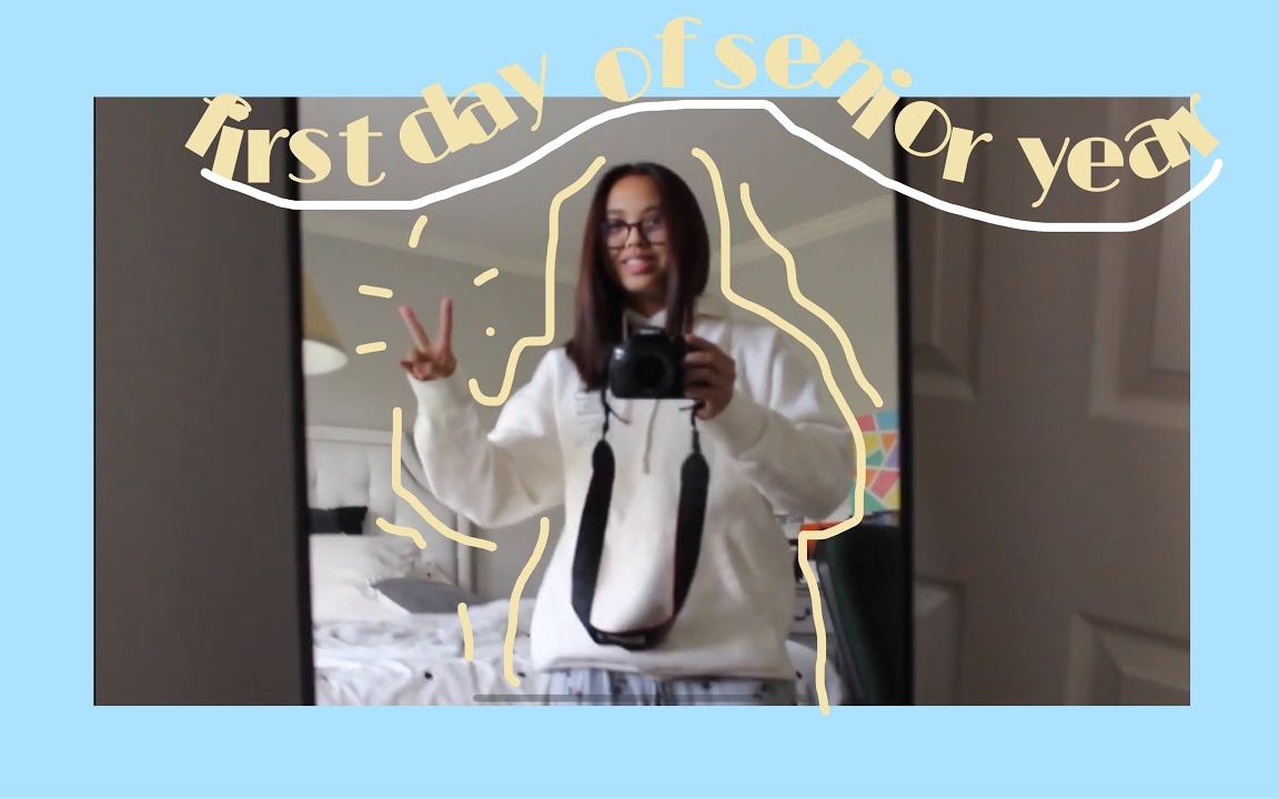 美国高四开学第一天(上网课呵呵呵)//how i spent the first day of my ...