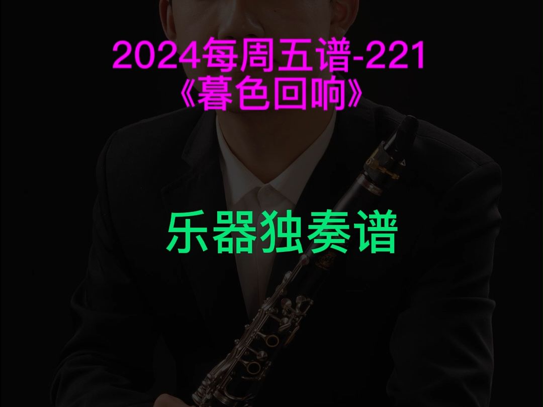 默杀/张韶涵《暮色回响》 小提琴 大提琴 单簧管 长笛 萨克斯 小号 ...