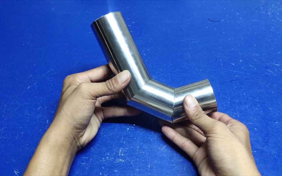 圆管90°弯头还能这样制作,方法还是头一次见,真的是太实用了!