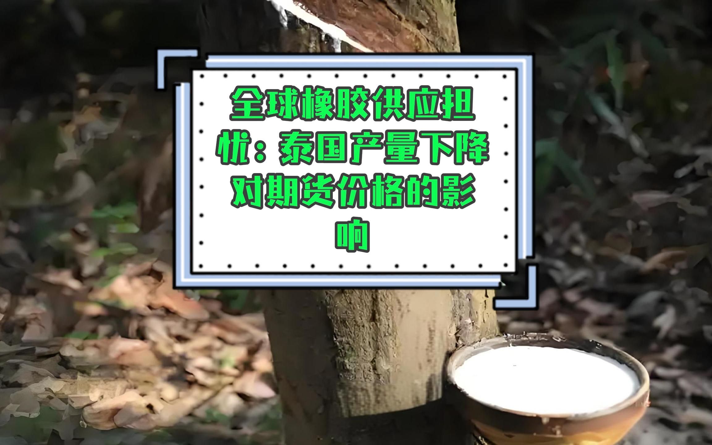 全球橡胶供应担忧 泰国产量下降对期货价格的影响