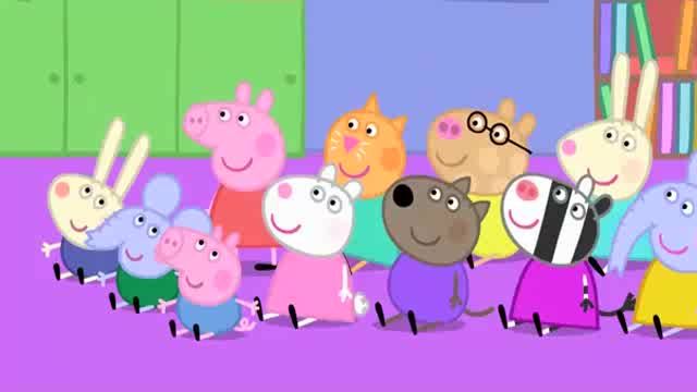 小猪佩奇:羚羊夫人教小朋友数数,小兔子可以读到10,太棒了