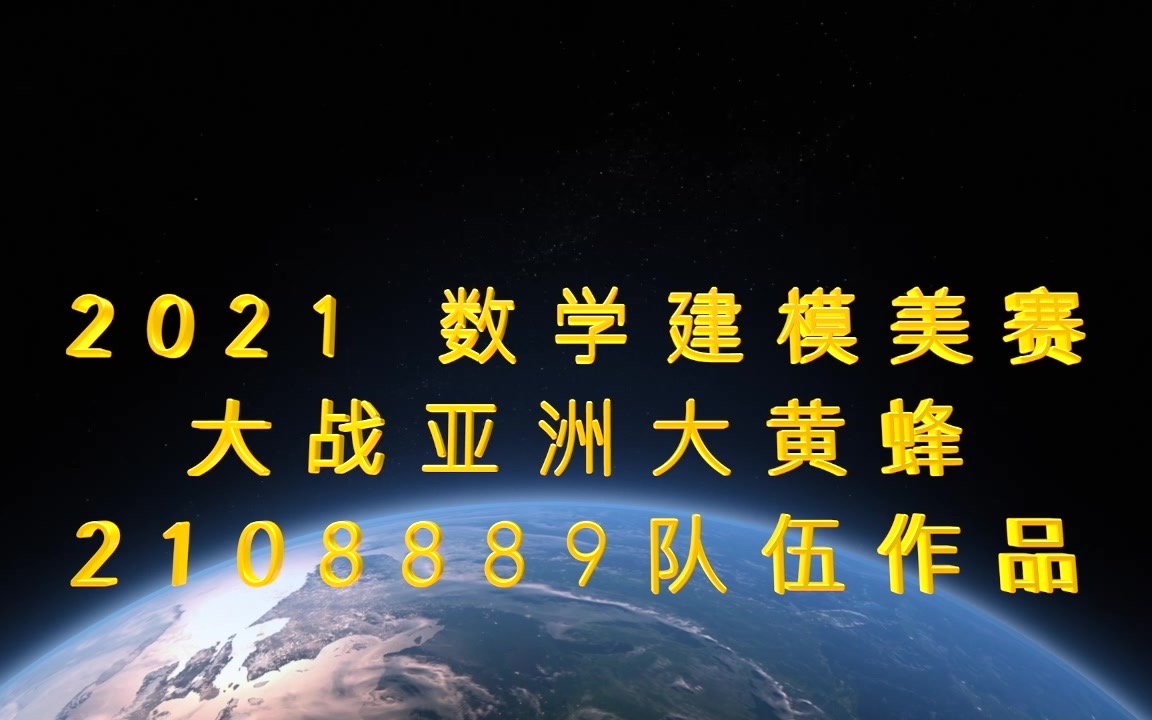 2108889队2021年数学建模美赛C题花絮视频