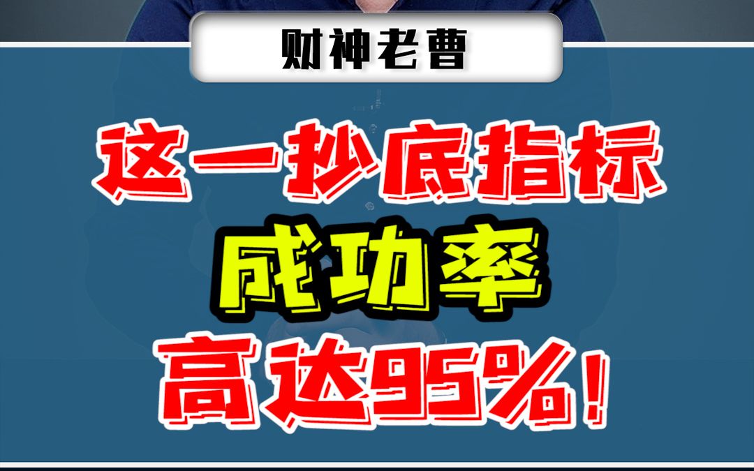 这一抄底指标成功率高达95%!视频结尾有惊喜!