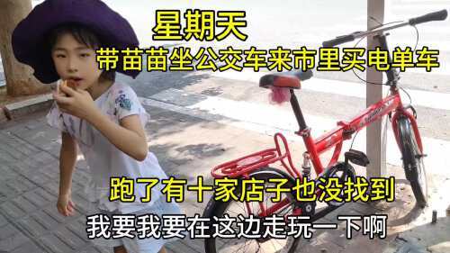 带苗苗来市区买电自行车,跑了十家店子也没看到,只网上有卖么?