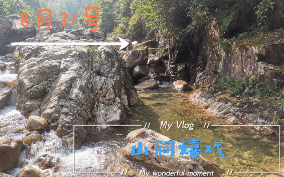 【自然生活/日常vlog】游玩山涧,探索清澈见底的河流下面的水世界