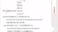 初中英语自诊断核心词汇五百讲之insist考点解析