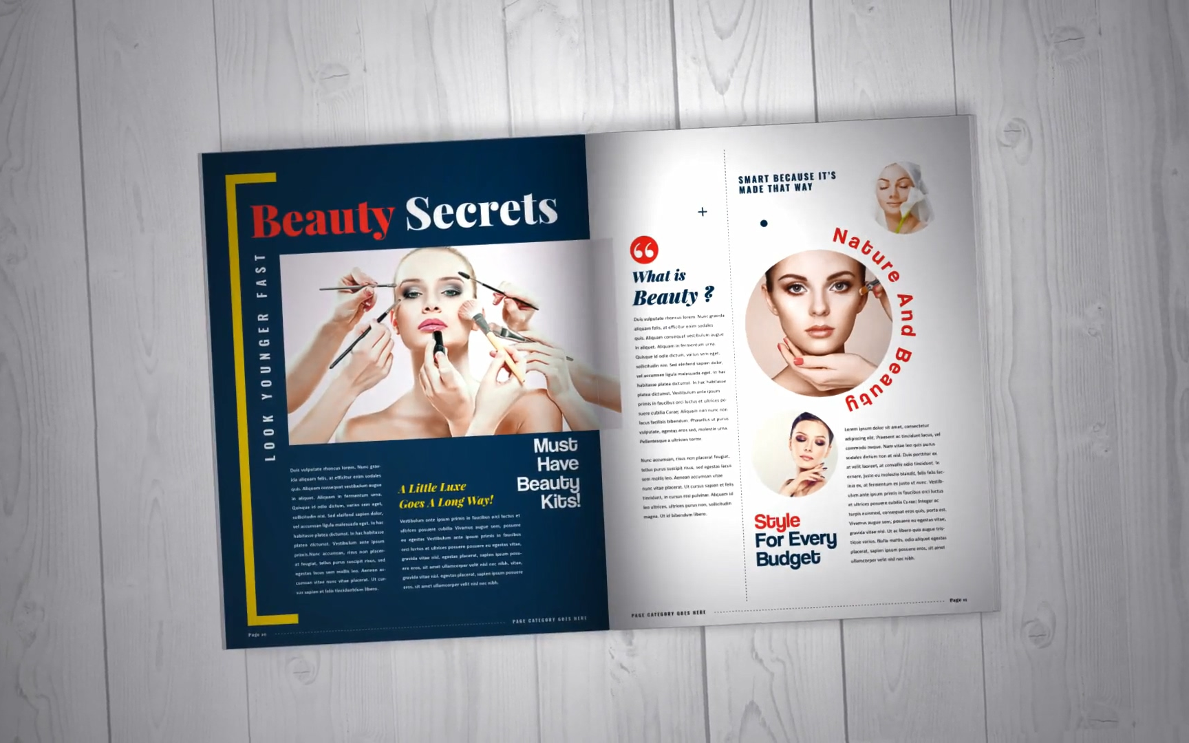 AE模板-现代杂志书籍自动翻页效果的书籍内容展示视频可更换任意内容