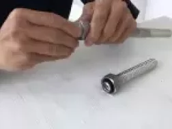 不锈钢波纹管安装演示