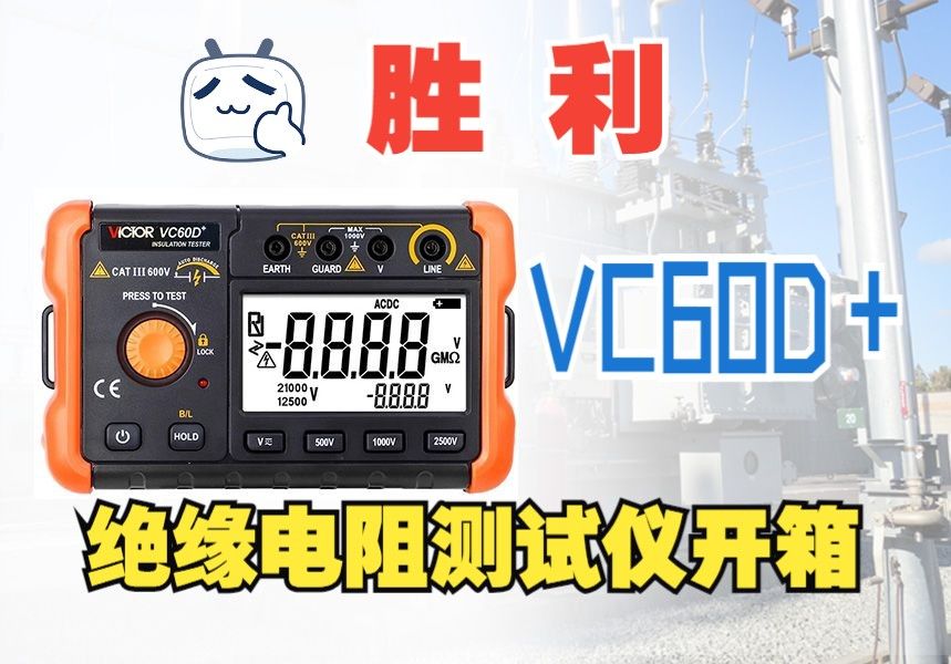 胜利VC60D+绝缘电阻测试仪开箱