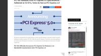 速度是PCIe 4.0的两倍!PCI-SIG公布了PCI Express 5.0规范
