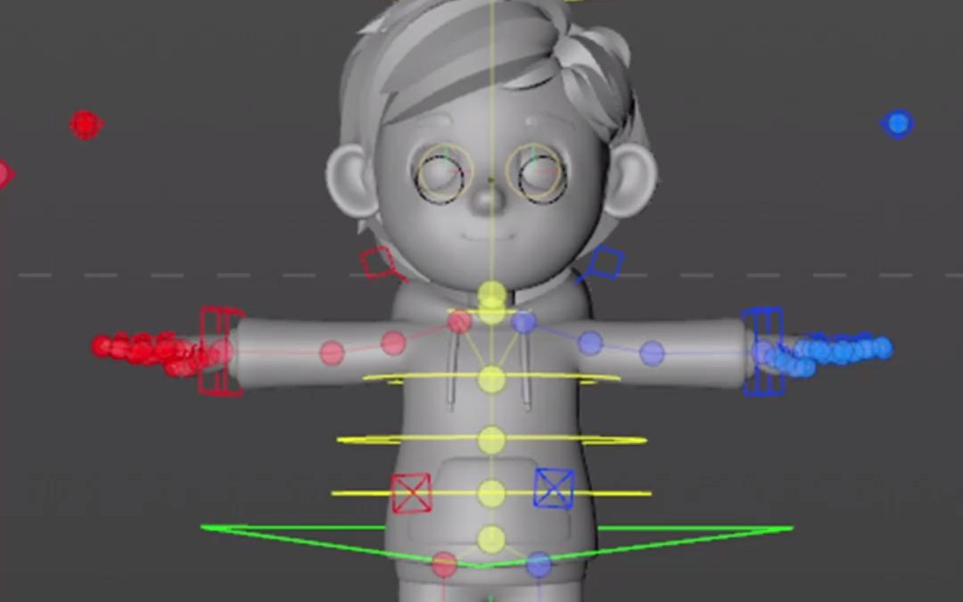 C4D网站绑定配合角色模板