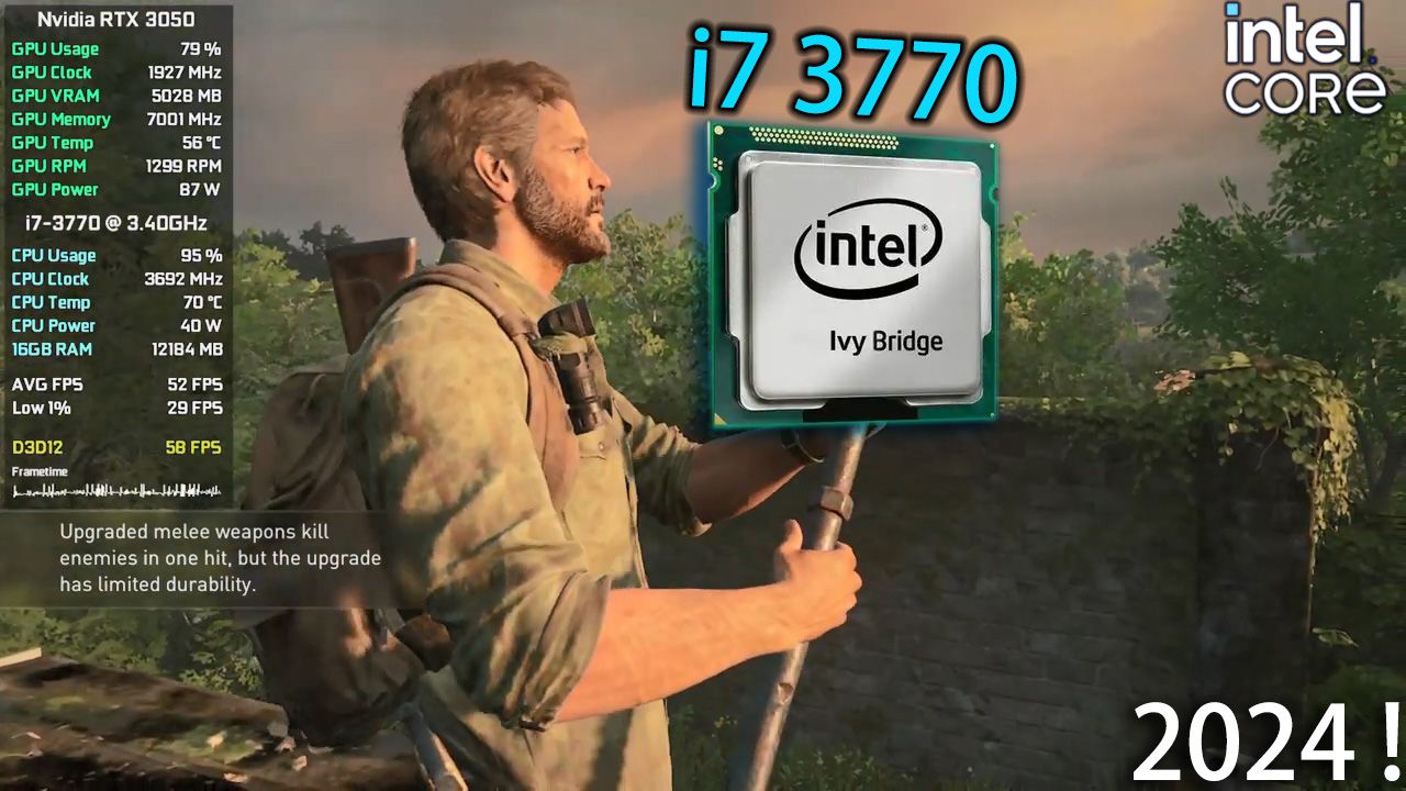 英特尔 Intel i7 3770 CPU ,30款最新游戏,性能测试 2024