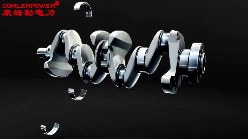 供应输气管道用发电机 小型发动机三维动画视频