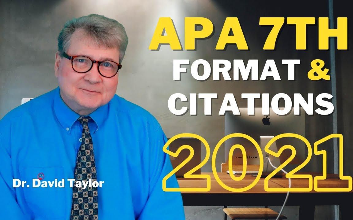 APA(7th edition)论文格式&引用设置 Word Tutorial | David Taylor - ...