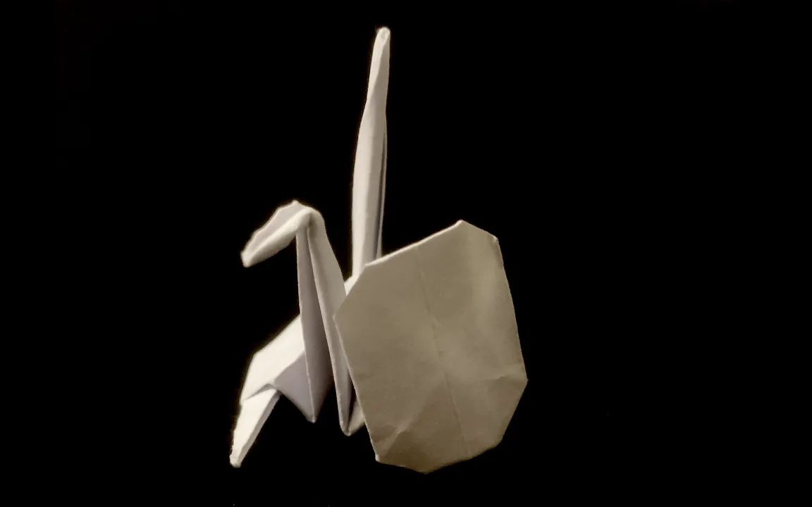 【torself】战士起重机折纸教程origami warrior crane