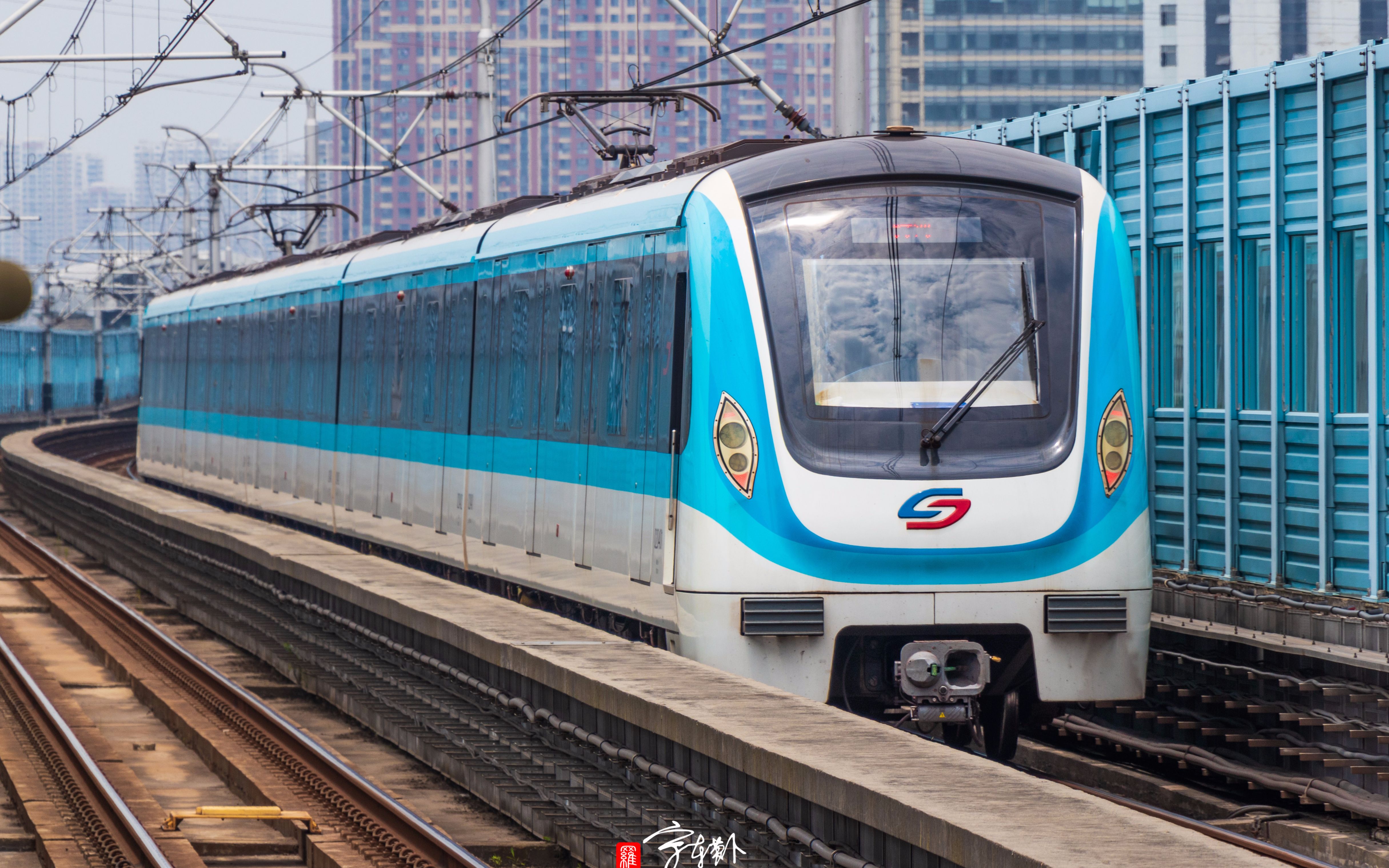 苏州地铁2号线上行高架段全程POV前方高清展望