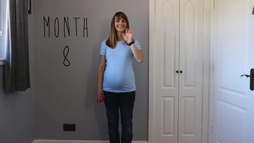 两分钟看完漂亮妈妈孕期的身材变化过程,十个月从美少女到大肚婆