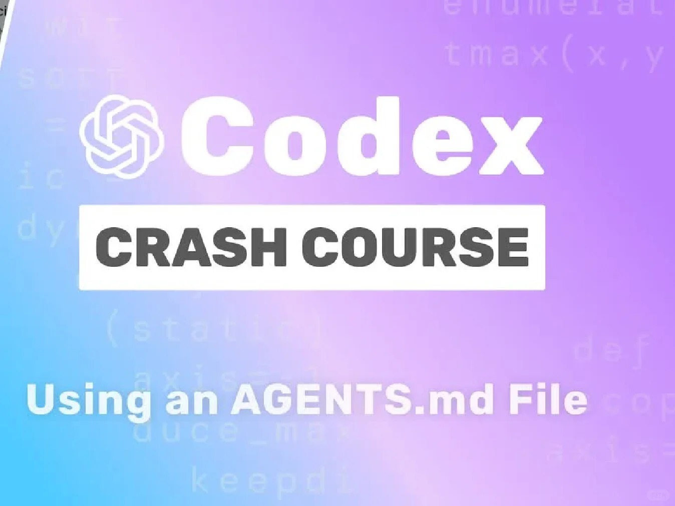 OpenAI Codex 教程 #6:驾驭AGENTS.md文件