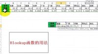 Hlookup函数的基础用法和注意事项