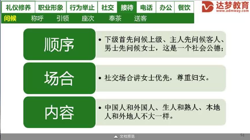 【课时51】8.职场商务礼仪5-接待礼仪