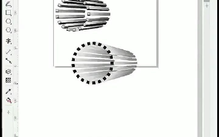 【CDR技能培训】CDR绘制立体图形设计 cdr如何隐藏文本框边框
