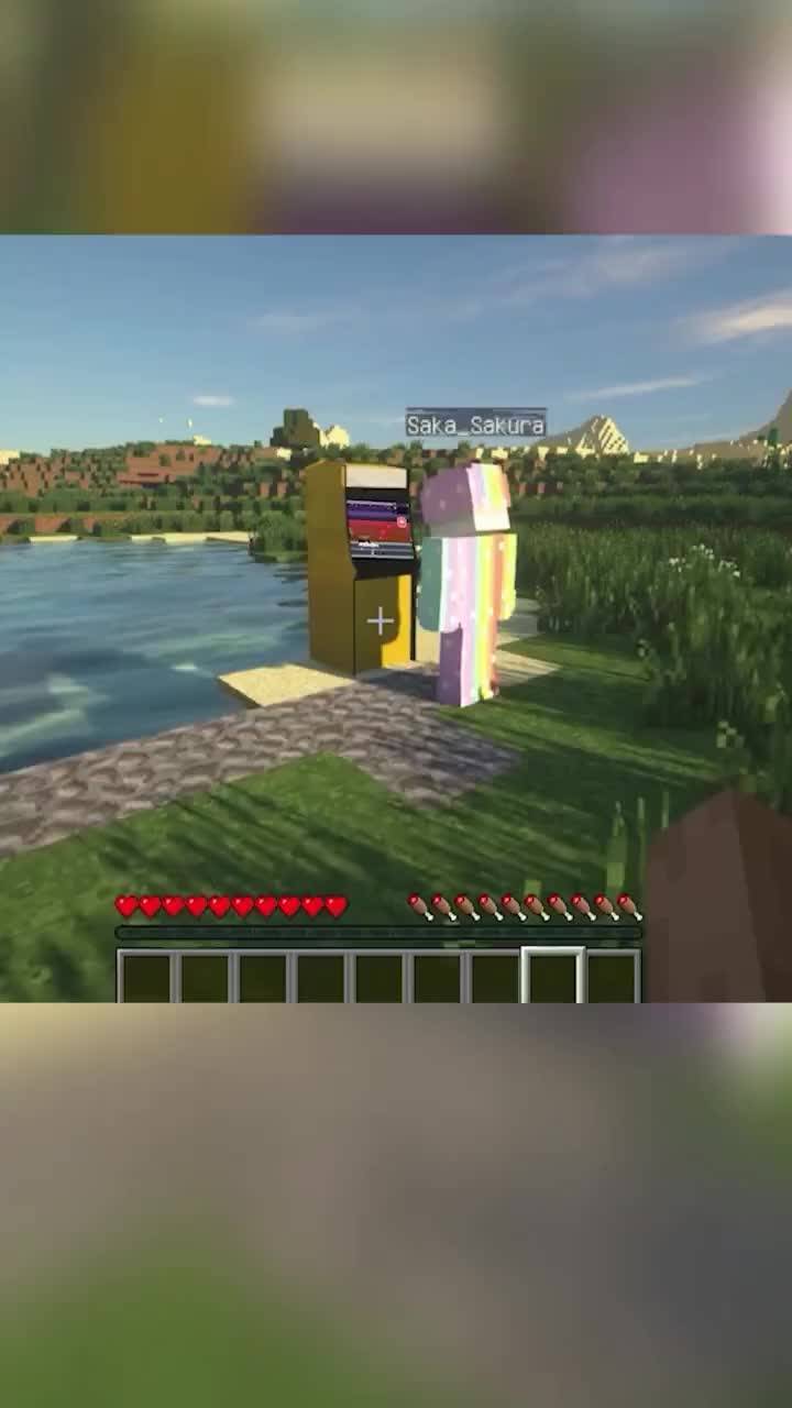 在我的世界里玩抖音小游戏