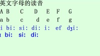 初学者先需要学英语字母abcdefg的读音