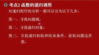 希赛教育等级考试培训二级C语言视频教程:递归调用