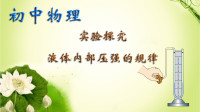 实验探究:液体内部压强的规律